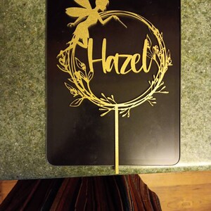 Fairy Cake Topper, Scroll Cake Topper, Magical Birthday Cake Topper ...