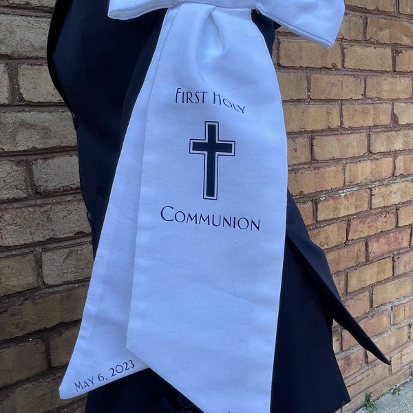 Personalized First Holy Communion Boy Arm Band: Monogrammed Muslin ...
