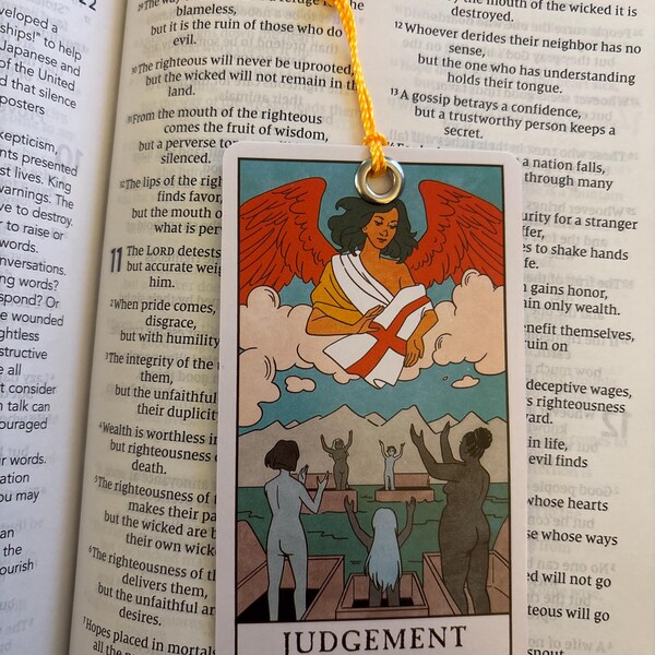 Intuitively Chosen Tarot and Oracle Card Bookmark | Bookish Reader Gift ...