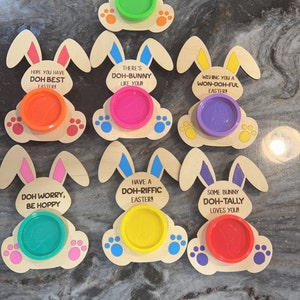 Easter Bunny Svg for Laser, Easter Play Doh Holder Svg, Easter ...