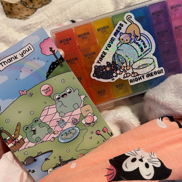 Kawaii Froggy Bakery Sticker Pack - Set of 8 Frog Themed Food Decals ...