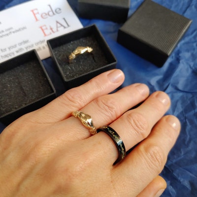Traditional Fede Ring Made to Your Size in 9ct Gold - Etsy