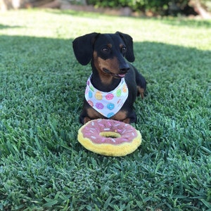 Handmade Snap-on Dog Bandana I Donut Do Mondays - Etsy