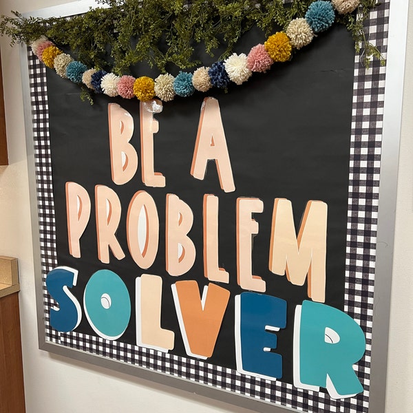 Math Bulletin Board Back to School Door Decor Be a Problem Solver Math ...