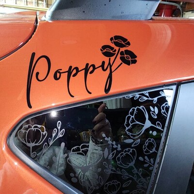 Lily Flower Name Vinyl Decal-sticker-custom - Etsy