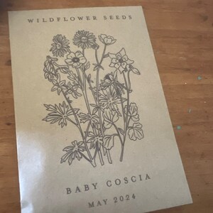 Custom Seed Packet Stamp Wildflower Seed Stamp Seed Labeling Stamp From ...