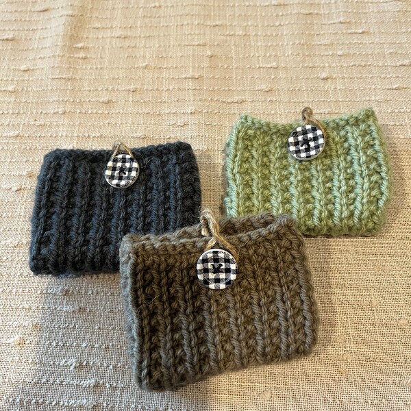 Ornament / Hand Knitted/ Mini Stocking Cap / Mini Beanie / Choice of ...