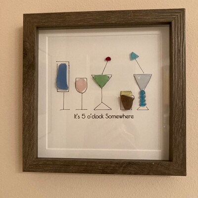 SEA GLASS Chart/sea Glass/small or Large/sea Glass Art/ Color Chart ...