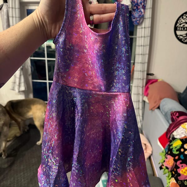 Glow in the Dark Cosmic Girls Dress, STEM, Galaxy, Moon, Stars, Space ...