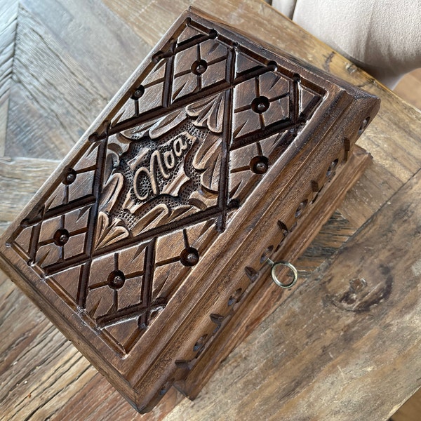 Extra Large Secret Box 8 Step Puzzle Box Treasure Box With Hidden Key ...