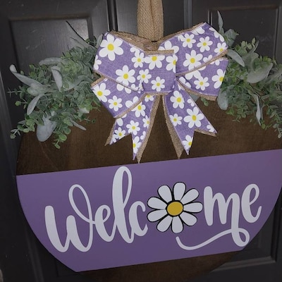 Spring Front Door Decor Hello Spring Wreath Spring Wreath Daisy Spring ...