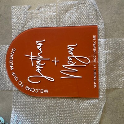 Arch Wedding Welcome Sign Wedding Sign Neutral Wedding Sign Hand ...