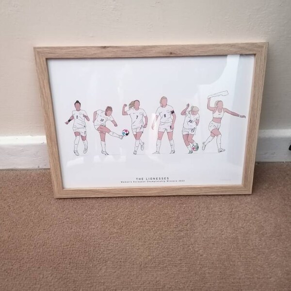 The Wall Football Art Print | Keith Haring Style Digital Illustration ...