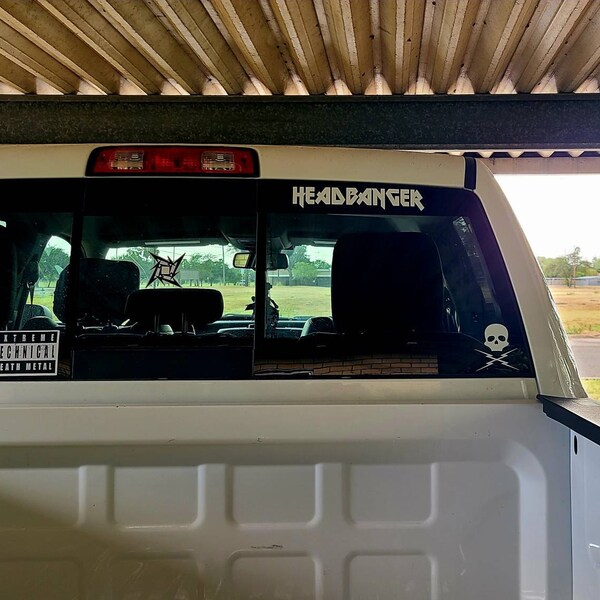 Headbanger V2 - Vinyl Decal Sticker - Heavy Metal Hard Rock - Etsy
