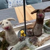 Der +Gute Laune Hase+ handgefilzte Osterdeko Hasen Mats+ Mia, Hans+ ...