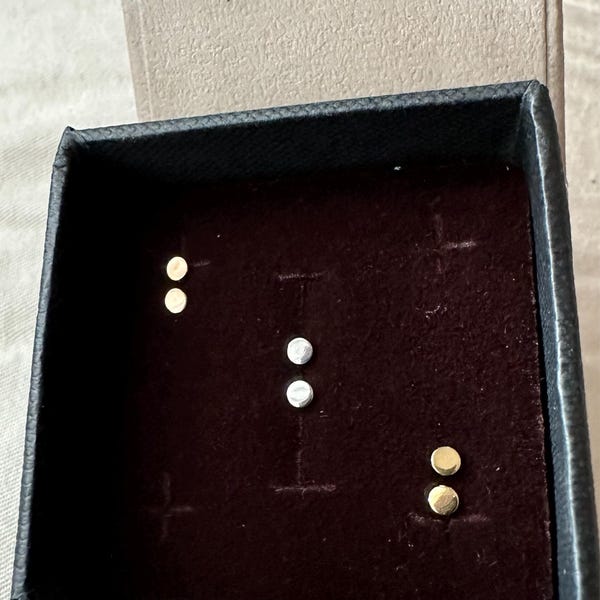 NEW ‣ 16G/18G/20G • TINY Flat Disc Threadless Push Pin Labret Stud ...