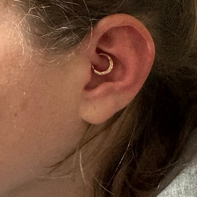 Snake Earring Conch Hoop 16g, Solid Gold Conch Earring, 16g Conch ...