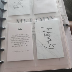 A5 Devotional Inserts PRINTED Bible Study Notes Christian Planner ...