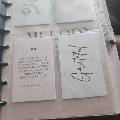 A5 Devotional Inserts PRINTED Bible Study Notes Christian Planner ...