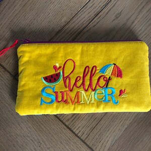 Hello Summer Embroidery Design, 4 Sizes, Instant Download - Etsy