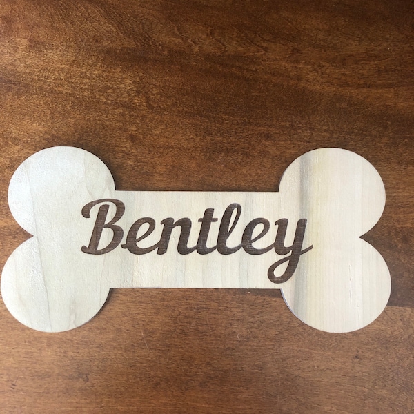 Custom Personalized Dog Sign - Bone - Etsy
