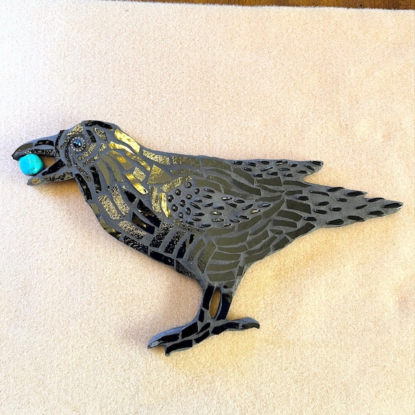 DIY Stained Glass Two Raven Ornaments Mosaic Kit - Etsy