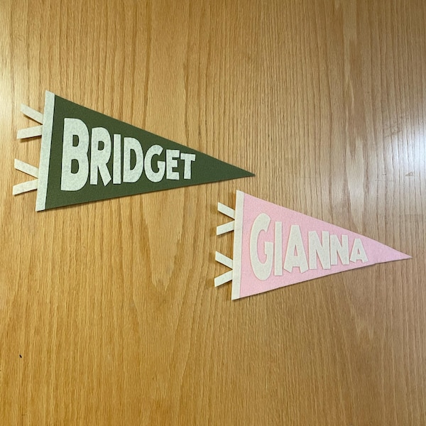 Personalized Name, Custom Dorm Room Pennant, Roommate, Dorm Decor ...