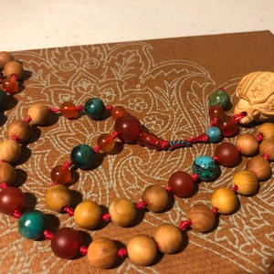 DIY Mala Kit Red Flake Jasper - Etsy