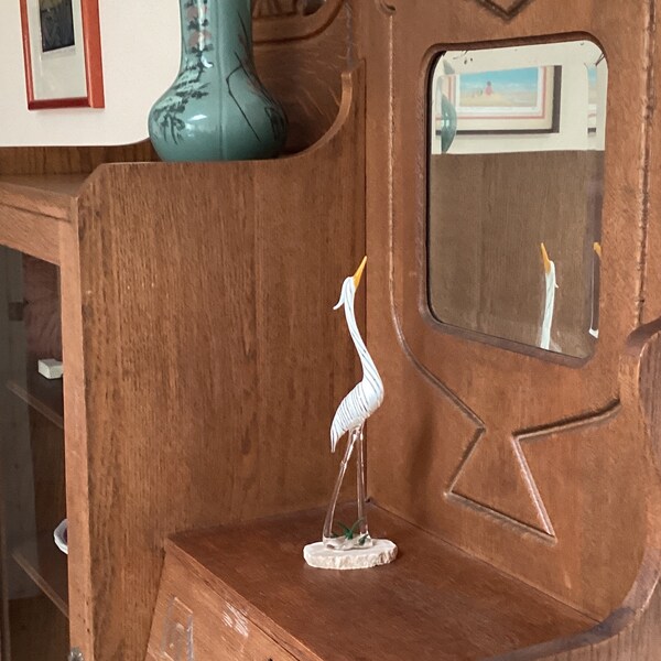 Heron (medium) Handblown Glass Sculpture - Etsy