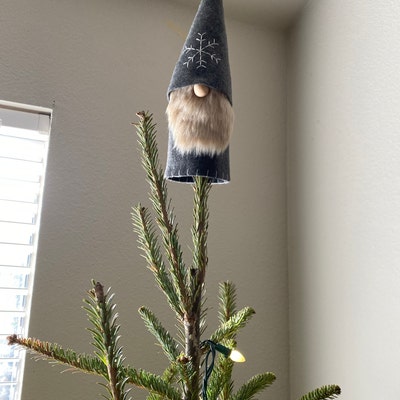 Gnome Christmas Tree Topper - Etsy