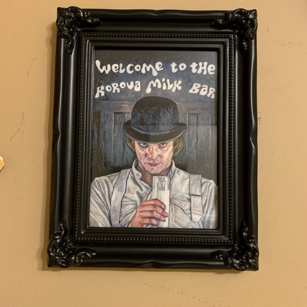 A Clockwork Orange Art Print: Korova Milk Bar (kubrick Movie Inspired ...