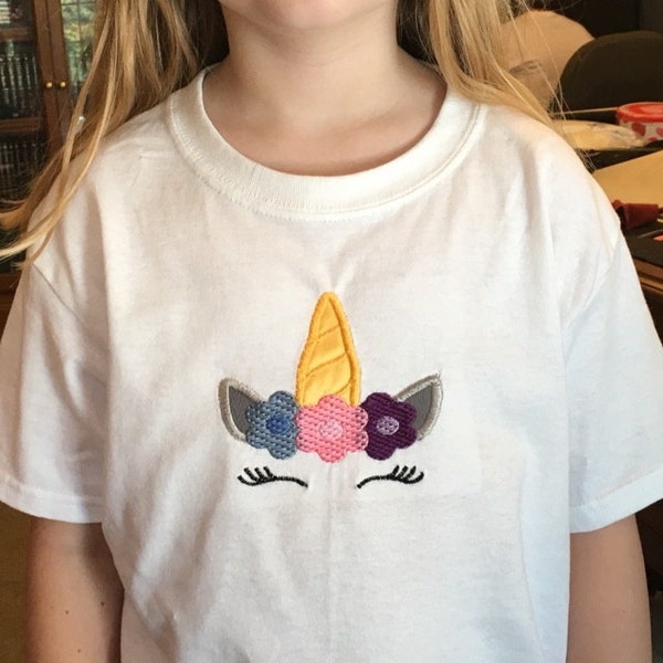 Applique Unicorn Face Machine Embroidery Instant Download, Unicorn ...