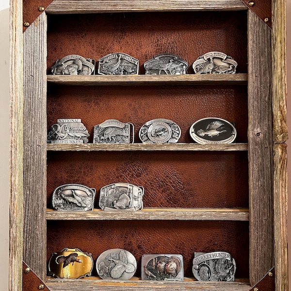 Belt Buckle Display Case - Holds 30-36 Buckles - - Etsy