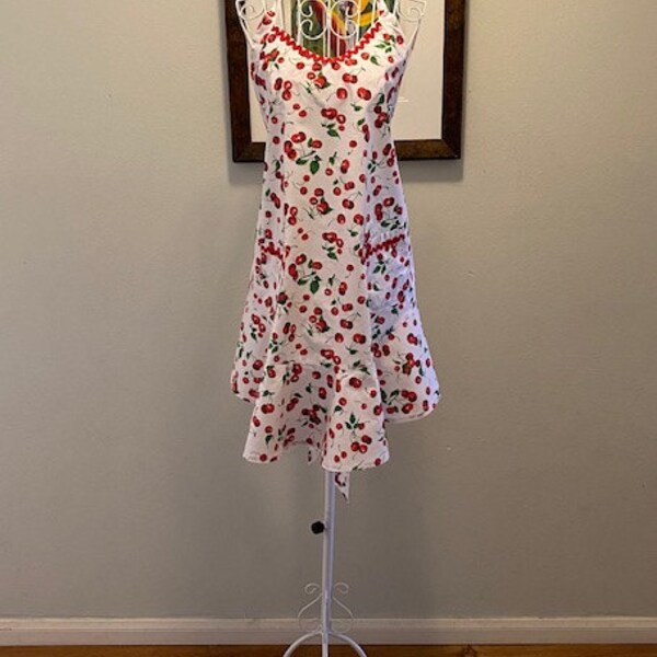 All Over Cherries Poly Cotton Print Fabric, 60" Wide, Non-stretch ...