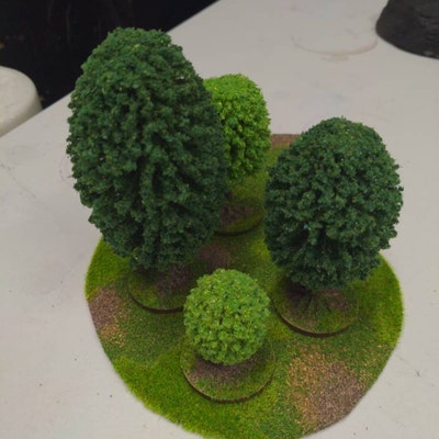 Wargame Terrain Forest Trees Set PAINTED Miniature Wargaming & RPG ...