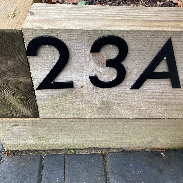 Modern House Numbers Address Signage - Matt & Gloss Finishes - Multiple ...