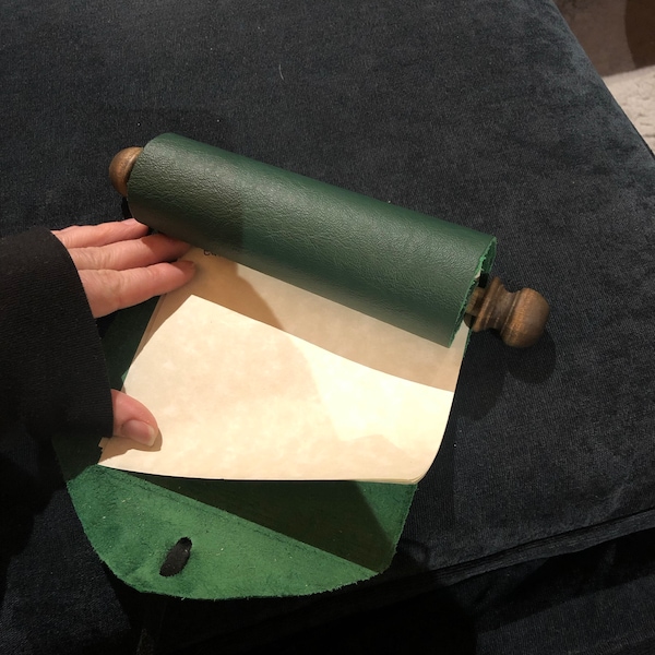 Leather Parchment Scroll- Regular Size - Etsy