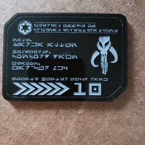 Star Wars Bounty Hunter Licence - Etsy