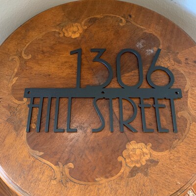 Extra Large House Numbers, House Number Plaque, Modern House Numbers ...