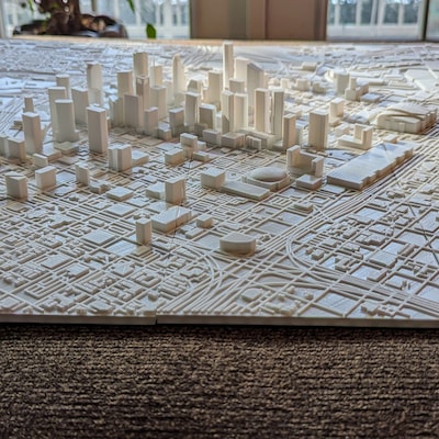 3D Los Angeles Digital Files 3D STL File Los Angeles 3D Map 3D City Art ...