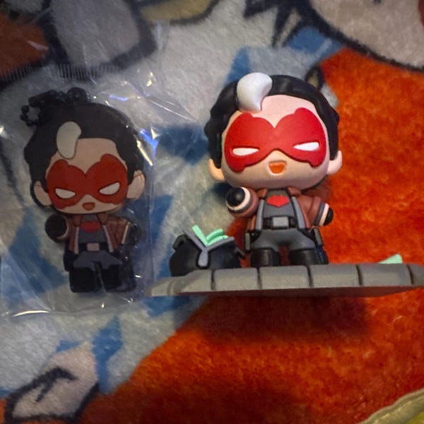 Beast World Red Hood and Nightwing Sticker Sheets and Holo Acrylic ...