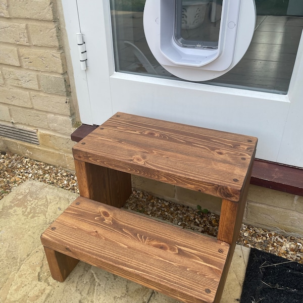 Handmade Tall Wooden Raised Pet Dog Bowl Stand Table Bespoke - Etsy UK