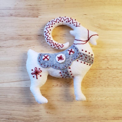 Christmas Goat Sewing Pattern, Felt Julbock PDF SVG Pattern, Christmas ...