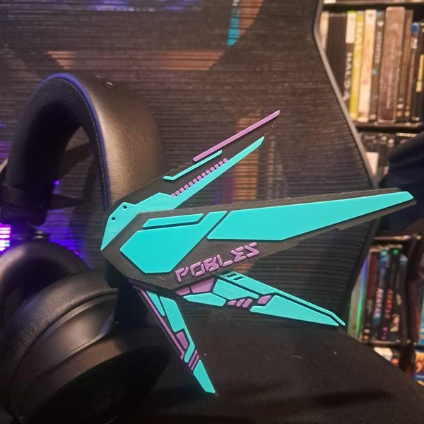 Futuristic Mecha Headphone Attachment | Gamer Gift | Streamer Gift ...