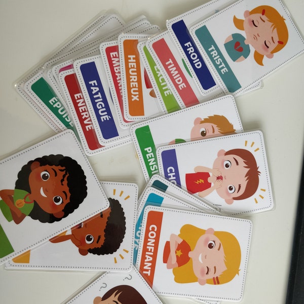 Printable Emotions Flash Cards Emotions Flashcards Emotion Flashcards ...