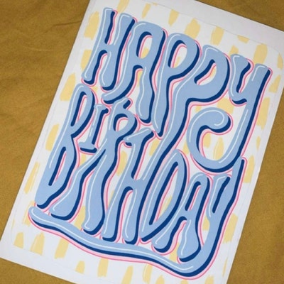 Happy Birthday to You Card Birthday Card Birthday Cake Card Celebration ...