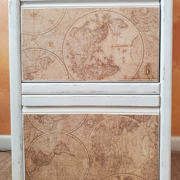 World Map Kraft Tissue Wrap - Vintage / Antique Look 15x20 or 20x30 ...