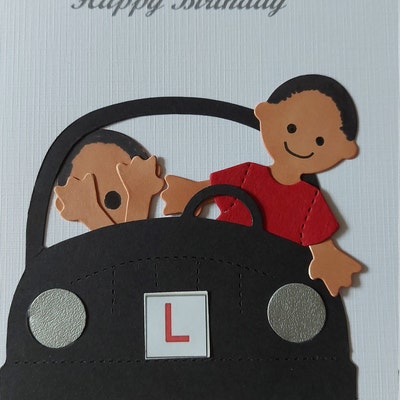 Handmade Personalised Birthday Card-men's Learner Driver - Etsy