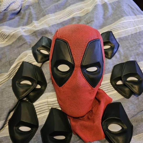 Deadpool 3 Style Halfshell Costume Cosplay Mask With Screen Printed ...
