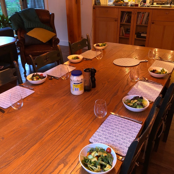 Set of 4 Green Contemporary Coasters // Geometric Cork Backed Coasters ...